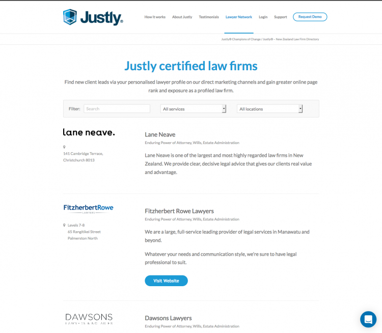 Justly Website | The Different